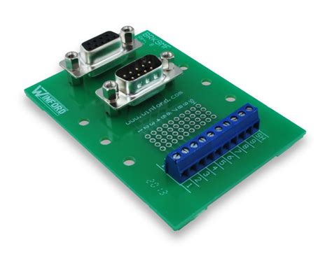 DB9 Dual Breakout Board With Screw Terminals Winford Engineering