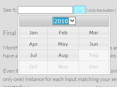 Basic Year Picker For Text Input Yearpicker Js Free Jquery Plugins