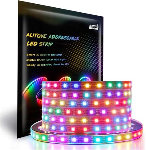 Alitove Ws B Tira De Luz Led Direccionable Individualmente Rgb