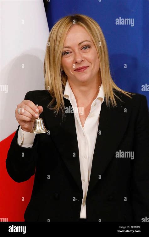 Giorgia Meloni Palazzo Chigi Immagini E Fotografie Stock Ad Alta