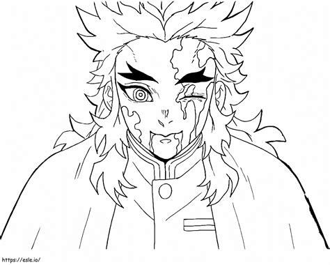 Kyojuro Rengoku é legal para colorir