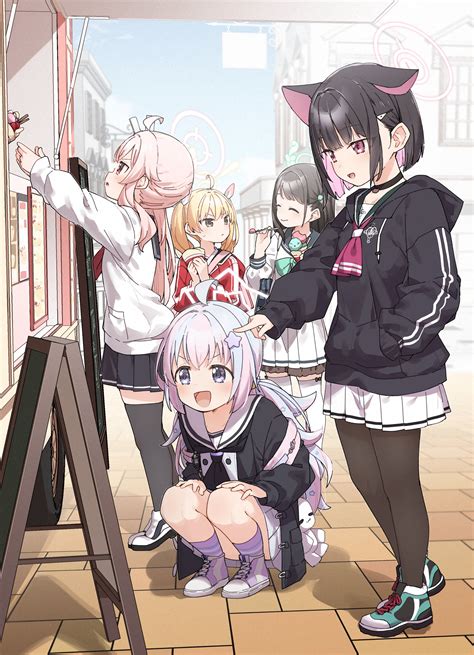 Kazusa Natsu Reisa Yoshimi And Airi Blue Archive Drawn By Yukie