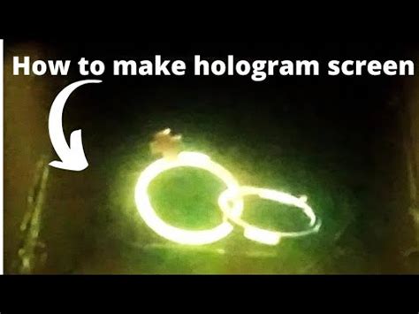 How To Make Hologram Screen Hologram Screen With Cardboard YouTube
