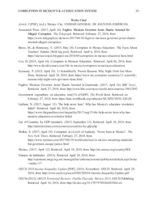 Corruption In Mexico S Public Education System PDF
