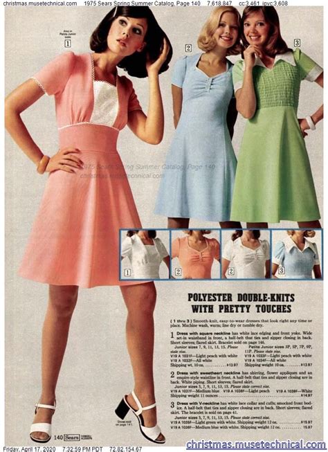 1975 Sears Spring Summer Catalog Page 140 Catalogs Wishbooks