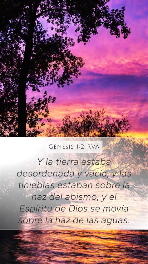 Génesis 1 2 RVA Mobile Phone Wallpaper Y la tierra estaba desordenada