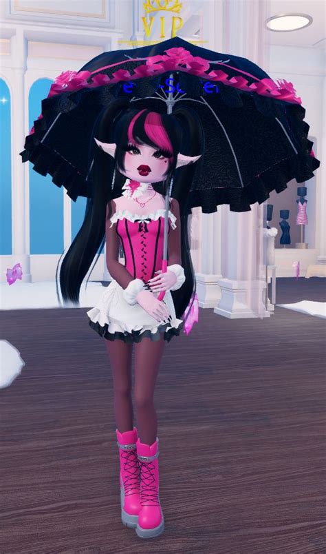 Dress To Impress Theme Monster High Draculaura In Schetsboek