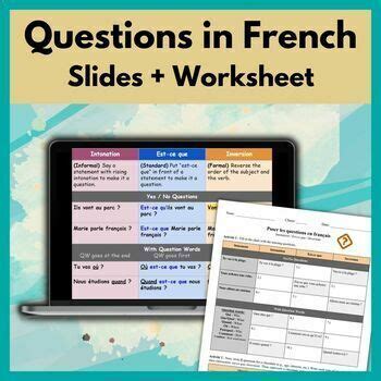 Intonation For Questions Teaching Resources TPT