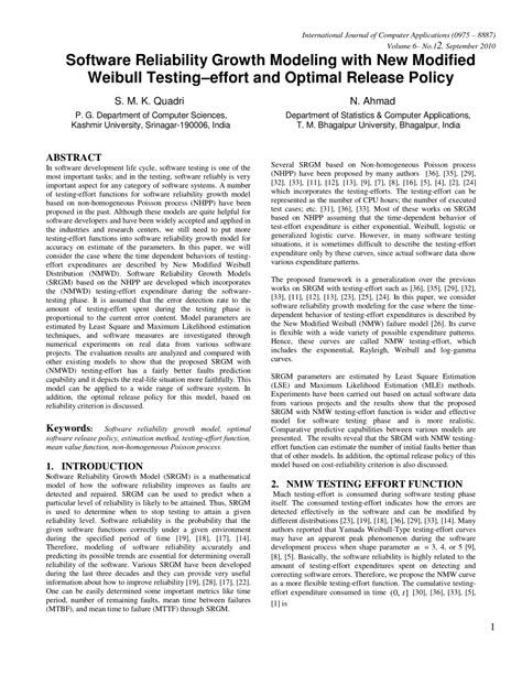 pdf software reliability growth modeling with new modified weibull testing effort and optimal