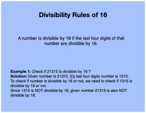 Divisibility Rule Of With Examples Check Divisibility By