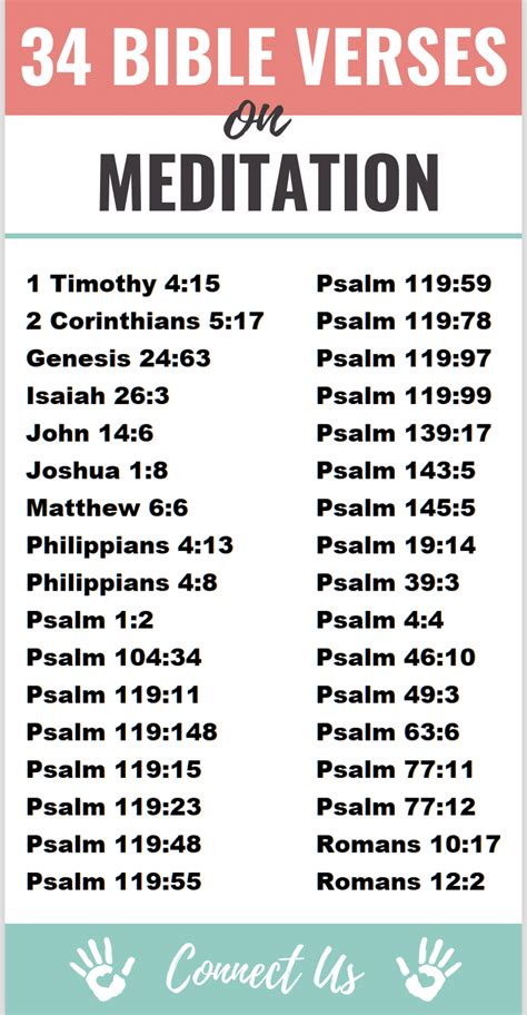 35 Best Bible Scriptures On Meditation ConnectUS