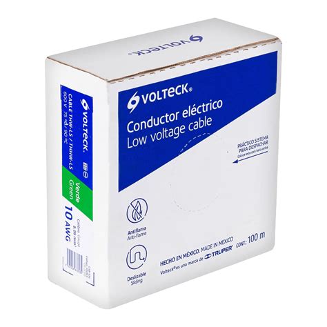 46063 CAB 10V TRUPER Rollo De 100 M De Cable THHW LS 10 AWG Verde