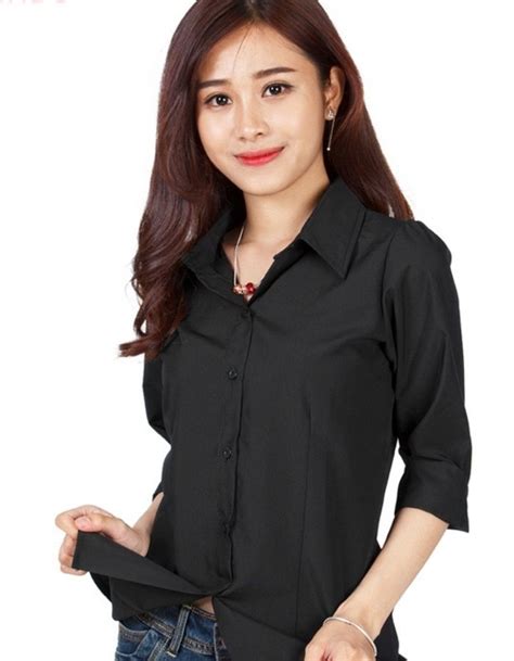 Mẫu Áo Sơ Mi Nữ Màu Đen Đẹp Phong Cách Thời Trang Tinh Tế Và Lịch Lãm