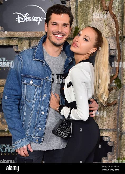 Gleb Savchenko Left And Elena Belle Arrive At A Red Carpet Event For
