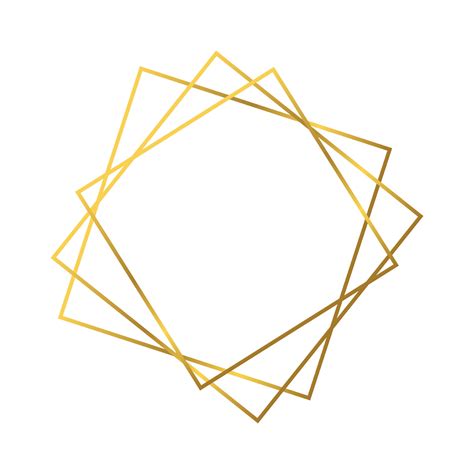 Gold Geometric Polygonal Frame 28624502 Vector Art At Vecteezy