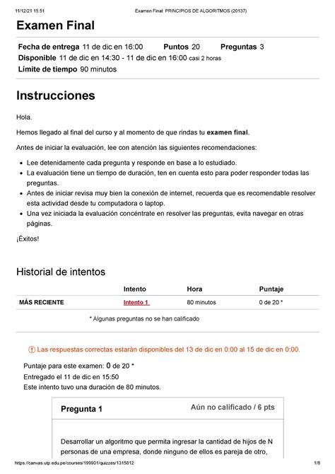 Examen Final Principios DE Algoritmos 2013 7 Algunas Preguntas No