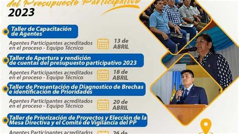 Mpi INFORMA EL INICIO DE SU PROCESO DE PRESUPUESTO PARTICIPATIVO