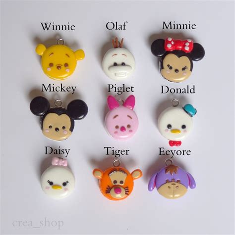 Jual Disney Tsum Tsum Macarons Handmade Fimo Polymer Clay Charm