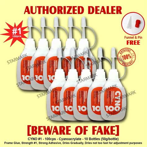 Cyno Glue 1 Adhesive 50g Cyanoacrylate Cyano 100cps 100 Cps 100
