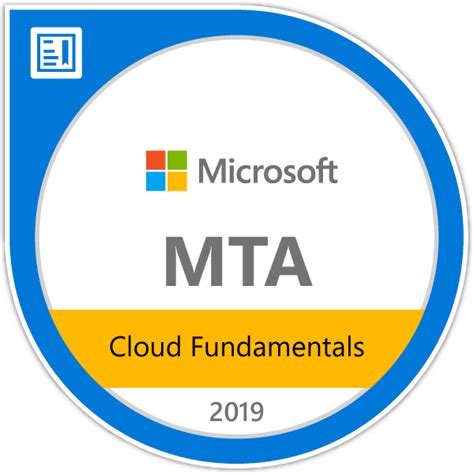 mta cloud fundamentals certified 2019 credly