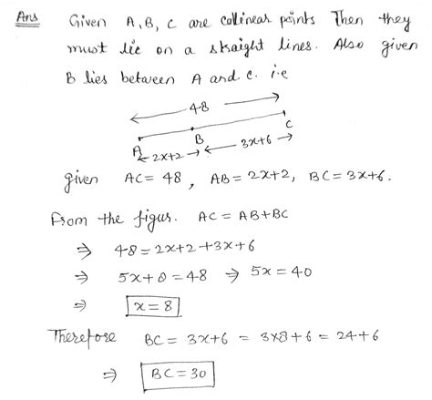 [solved] points a b and c are collinear and b lies between course hero