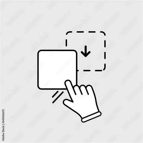Drag And Drop Hand Icon