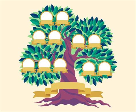 Plantilla de árbol genealógico 542445 Vector en Vecteezy