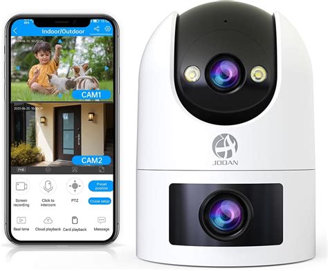 Amazon Jooan Upgrade Dual Lens Security Camera G G Outdoor