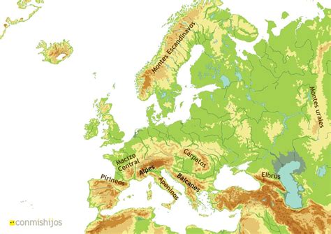 Mapas de Europa para niños 7 mapas temáticos del continente europeo