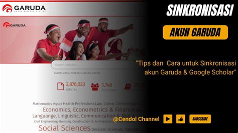 Cara Merger Sinkronisasi Garuda Dikti Geogle Sholar Pada Akun Sinta