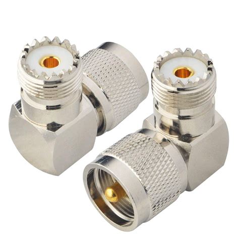 Uhf Male To Uhf Female Connector So239 Connector Pl259 Right Angle