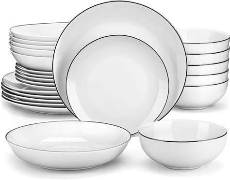 Malacasa S Rie Elisa Service De Table Carr E En Porcelaine Pour