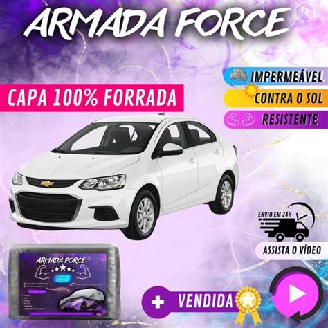 Capa Cobrir Carro Sonic Sedan Forrada Armada Force
