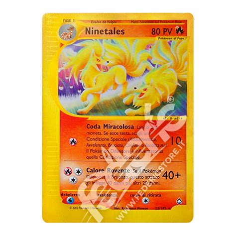 025 147 Ninetales Rara IT MINT Federicstore