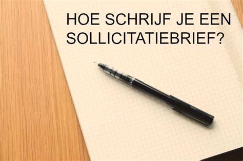 Hoe Schrijf Je Een Sollicitatiebrief Voor Je Stage