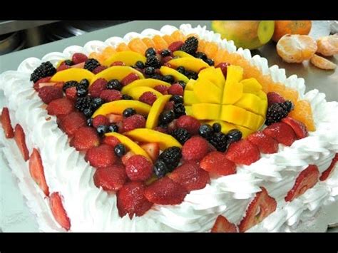 Cómo decorar un pastel con fruta fresca RecetasdeLuzMa YouTube