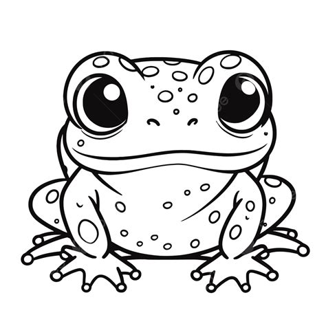 Dibujo De Animal Para Colorear Páginas Rana Boceto Contorno Libre