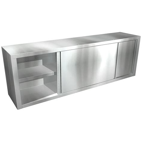 Edelstahl Wandhängeschrank Schiebetüren B 1200 x
