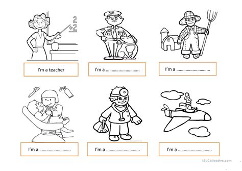Jobs Occupations English ESL Worksheets For Distance Learning And