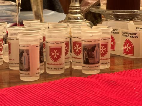 WDS Lourdes Water Prep Order Of Malta Western Association