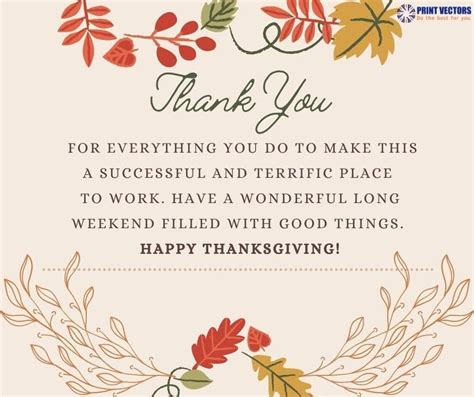 Print Vectors On Instagram Thanksgiving Messages For Colleagues And