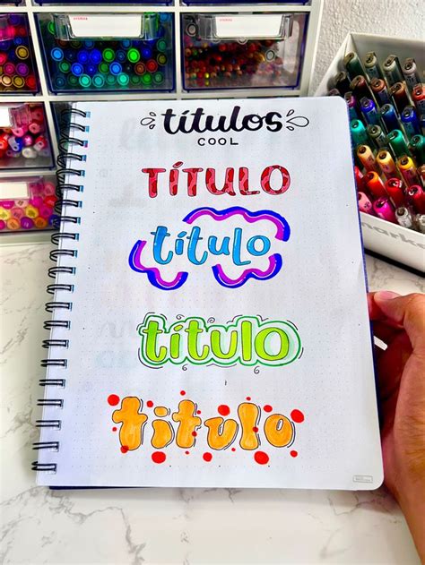 Títulos bonitos y fáciles Titulos bonitos para apuntes Títulos