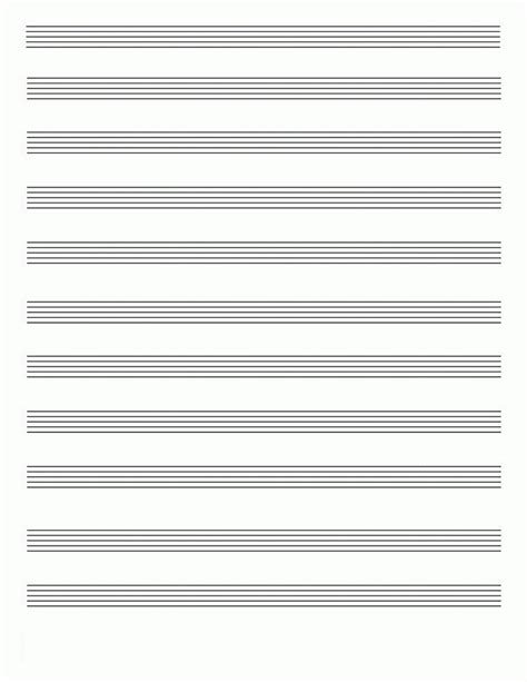 Free Blank Sheet Music Printable