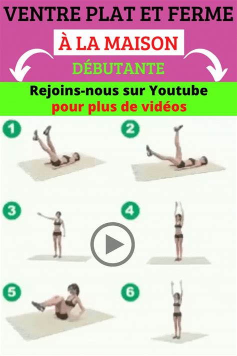 Un ventre plat ferme Programme abdos à la maison vidéo fitness 6