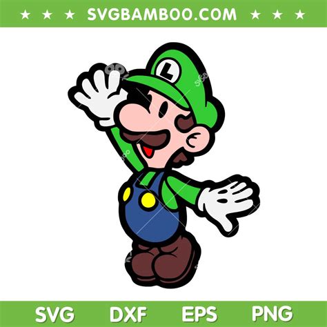Luigi Super Mario Bros SVG PNG