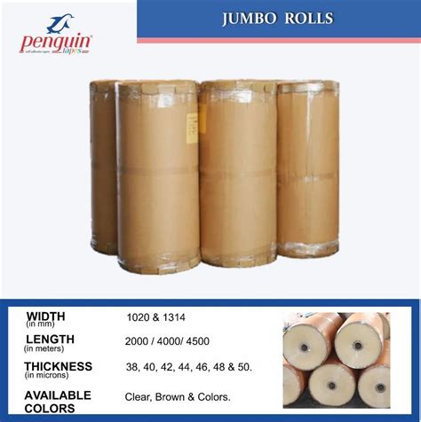 Bopp Tape Jumbo Roll At Rs 5000 Roll Selvapuram Coimbatore ID