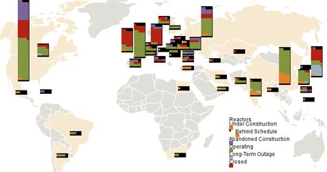 Nuclear Power Plants Map World