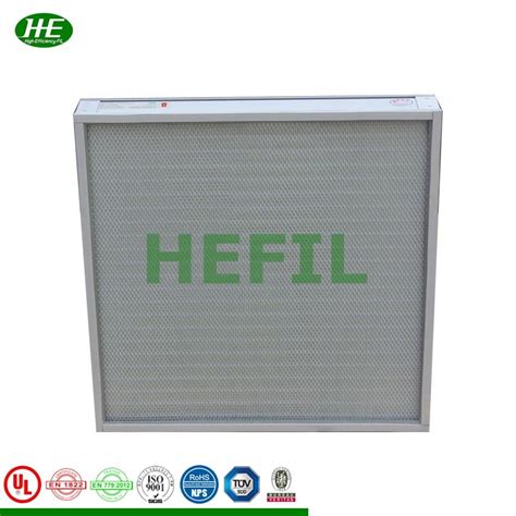 Ahu System H13 H14 Mini Pleat HEPA Filter For Pharmaceutical HEPA