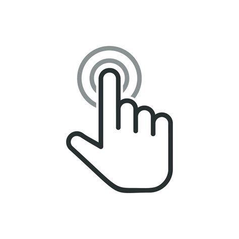 Click Mouse Icon In Flat Style Pointer Vector Illustration On White