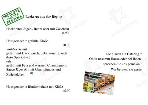 Speisekarte Von Gasthaus Am Bahnhof Restaurant Ockenheim Am Bhf 1